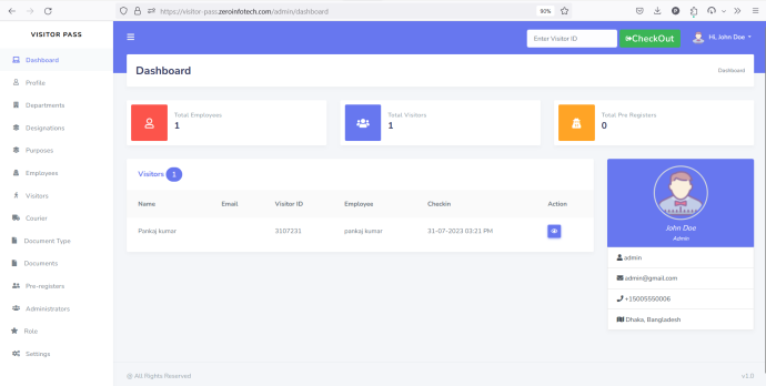 Appointment Booking & Visitor Gate Pass System With Live Photo Capture ...